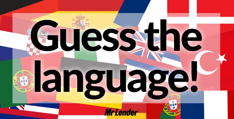 Mr Lender Quiz: Guess the Languages From Around the World | Mr Lender